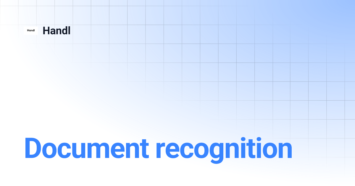 Document recognition | Handl